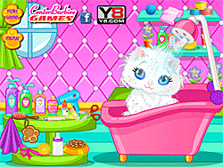 Cute Cat Bathing | Play Now Online for Free - Y8.com